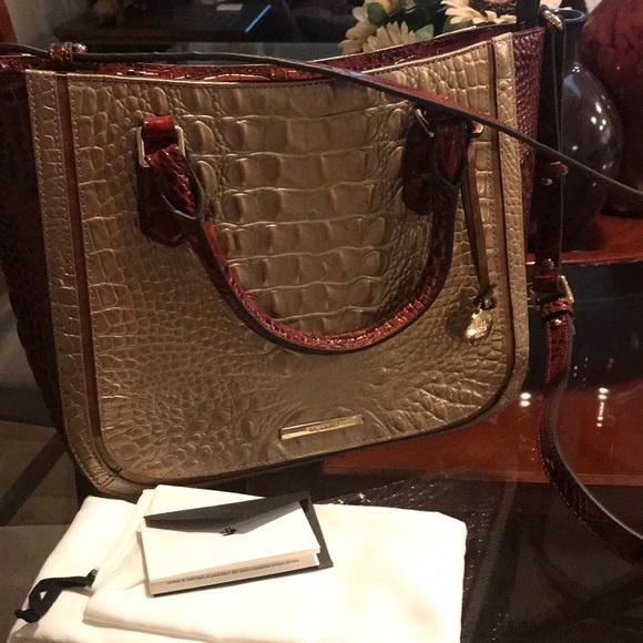 Brahmin | Bags | Brahmin Rose Gold Provence Genuine Leather Purse ...